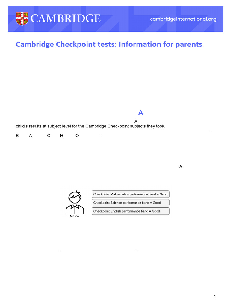 Cambridge Primary Checkpoint Tests - Information For Parents - tcm142 ...