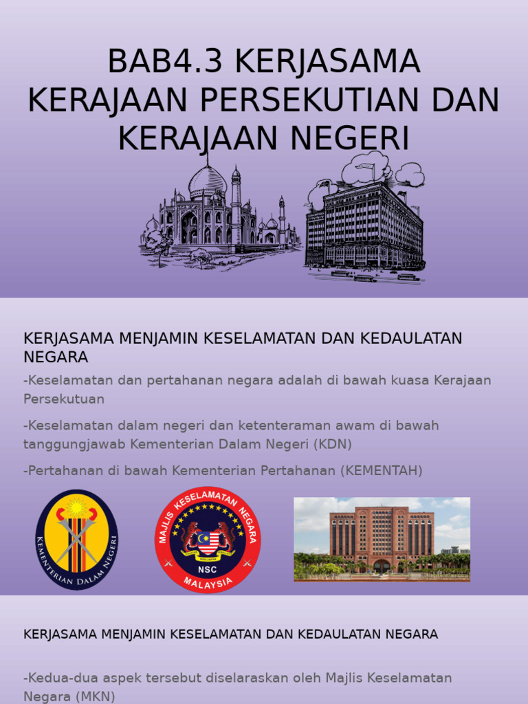 Bab4 3 Kerjasama Kerajaan Persekutian Dan Kerajaan Negeri 1 | PDF