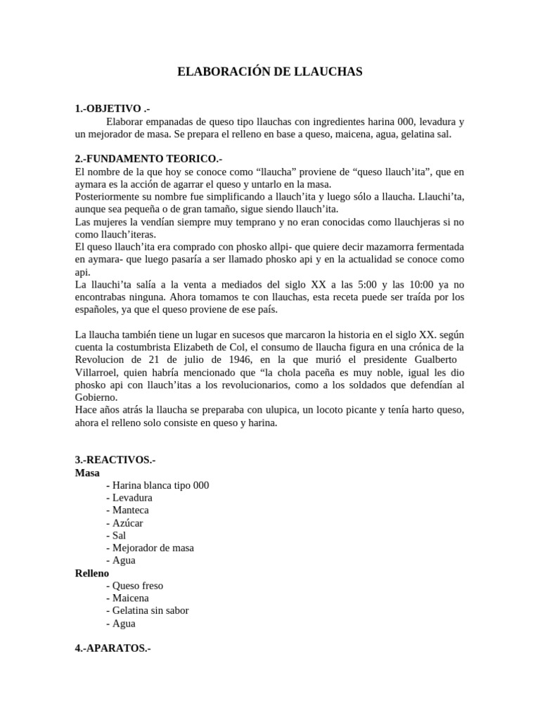 Guia para La Produccion de Llauchas | PDF | Queso | Levadura