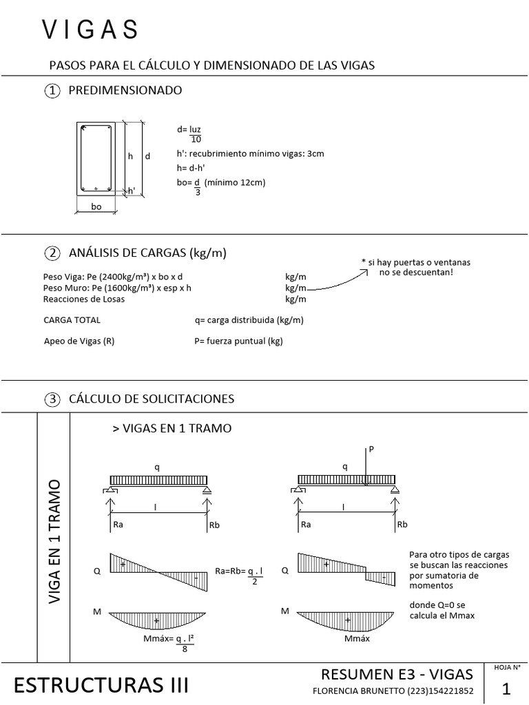 E3 Vigas | PDF | Ingeniería mecánica | Ingeniería estructural