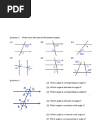 GCSE Exam Questions Angles in Parallel Lines | PDF | Triangle | Angle