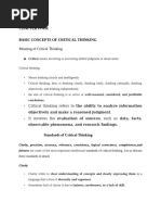 4-Logic Chpter 4 Basic Concepts of Critical Thinking | PDF | Critical ...