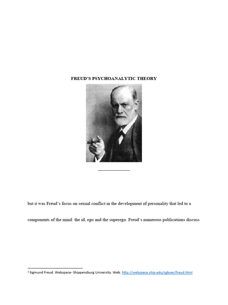 Freuds_Psychoanalytic_Theory | PDF | Sigmund Freud | Psychoanalysis