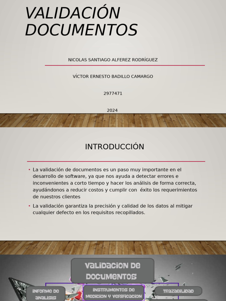 Validación Documentos | PDF