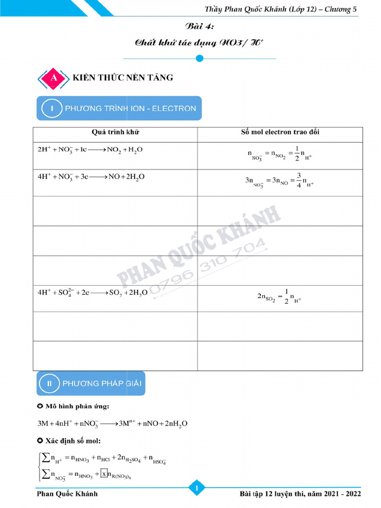 Chat-Khu-Tac-Dung-No3-Trong-H | PDF