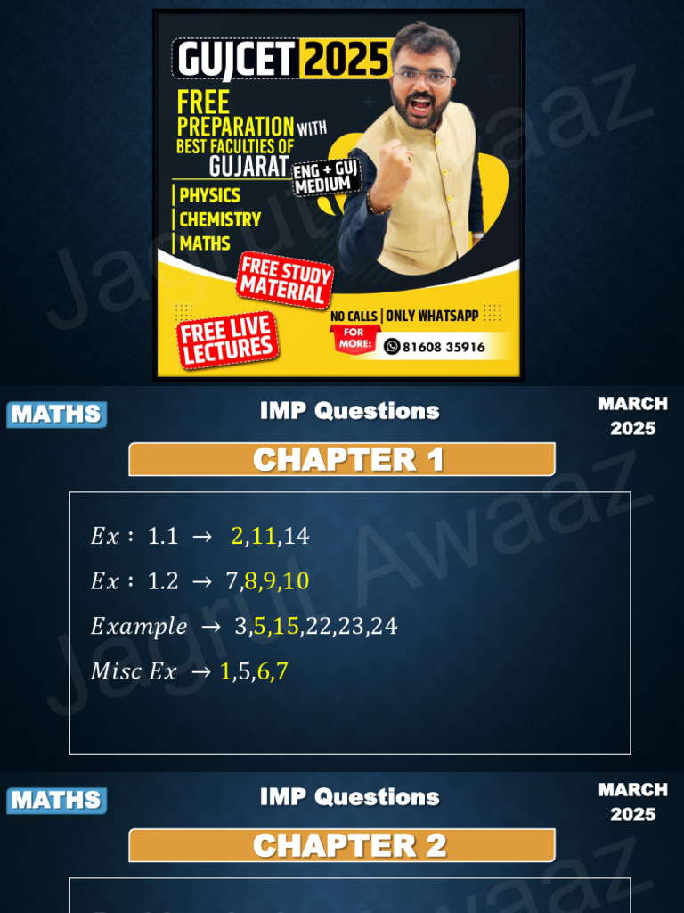 Imp Maths by Jagrut Awaaz | PDF