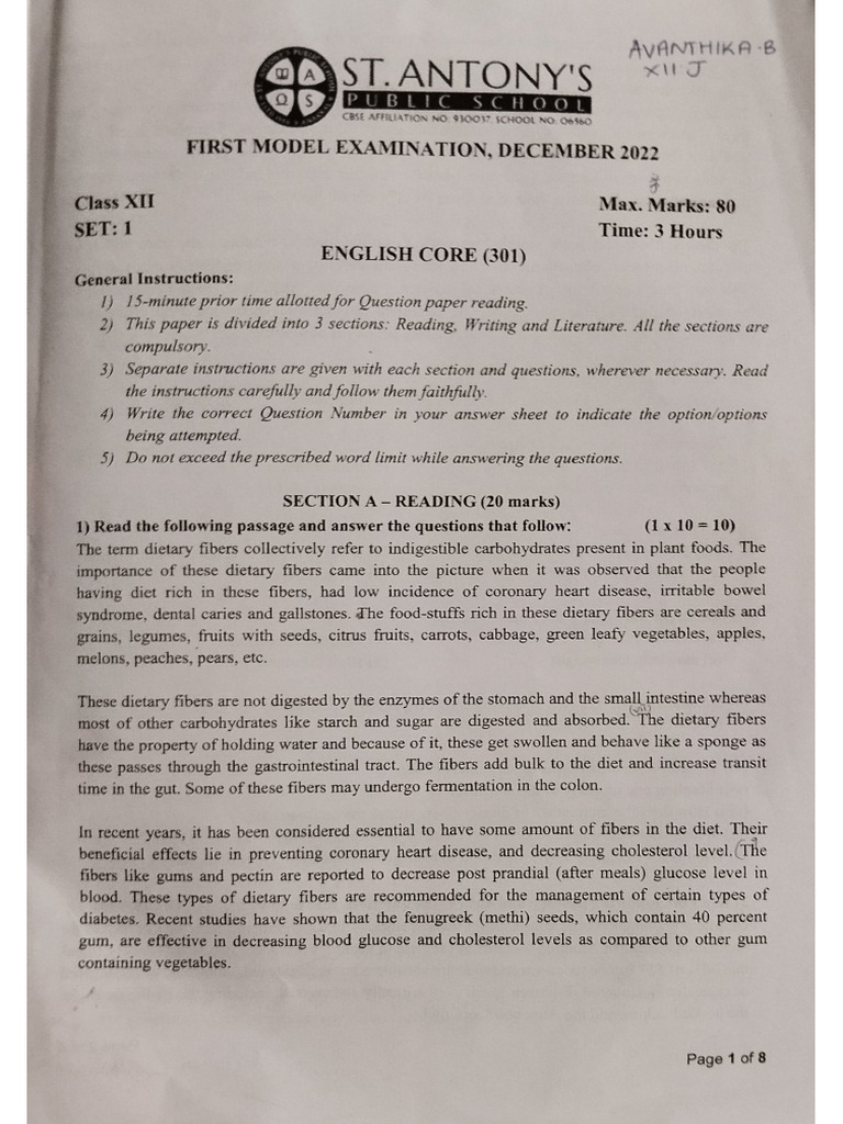 English First Model (2022) | PDF