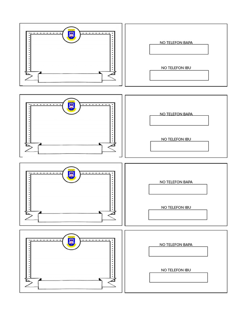 Name Tag Template | PDF