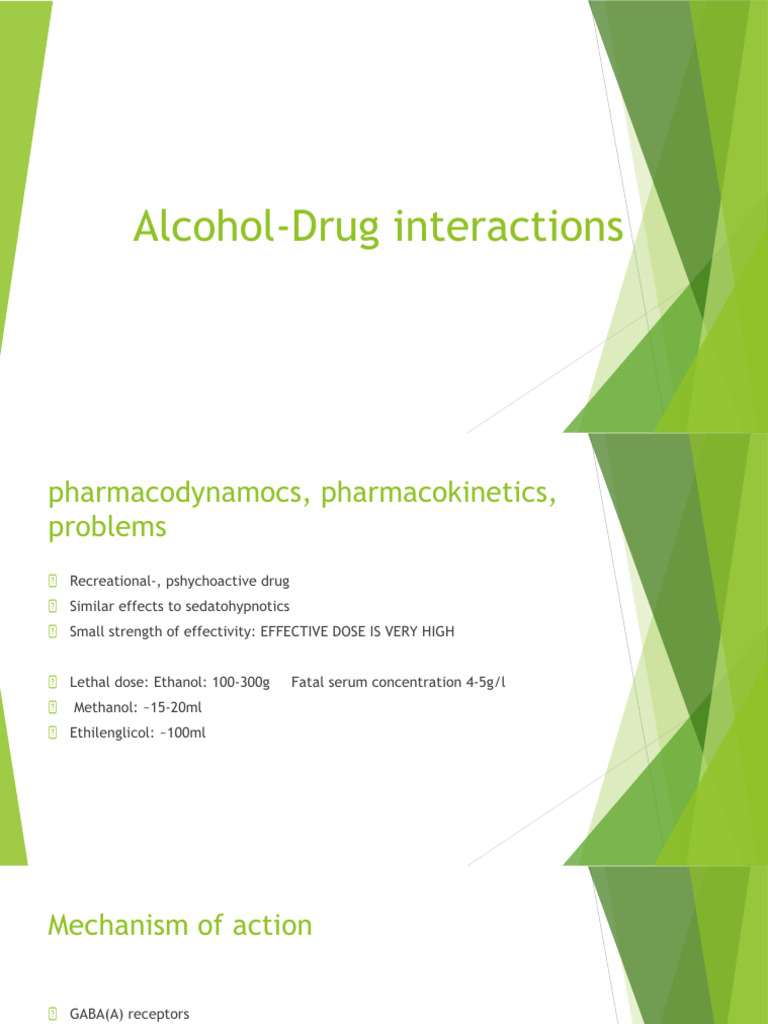 Alcohol-Drug Interaction | PDF