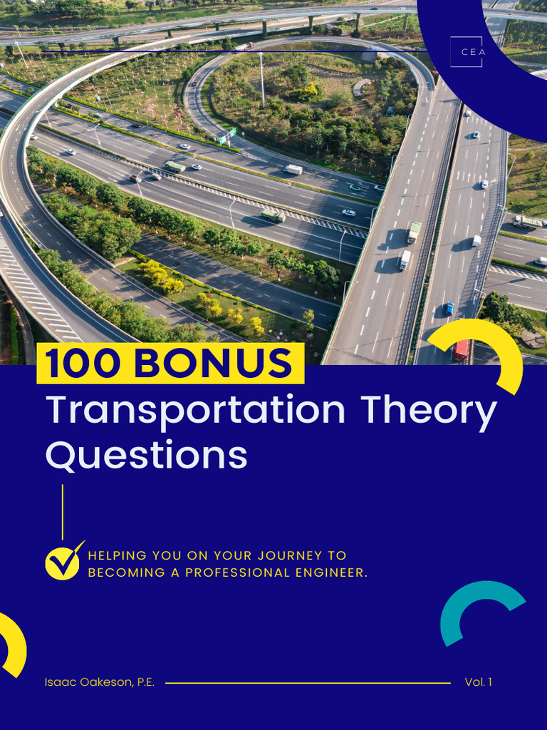Transportation Engineering Exam Questions | PDF | Traffic | Road