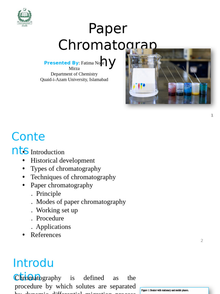 Paper Chromatography | PDF | Chromatography | Laboratories