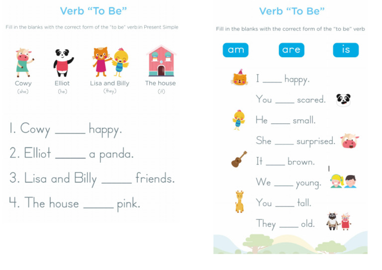 Verbo to be - Activity | PDF