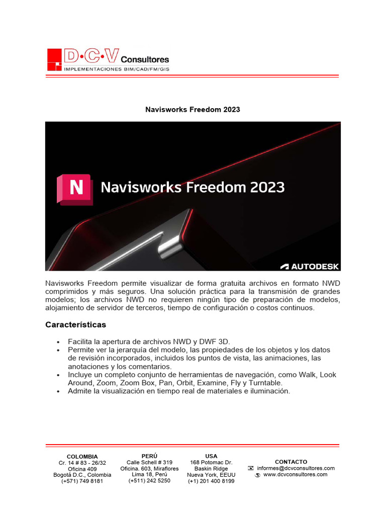 Descargar Navisworks Freedom 2023 | PDF