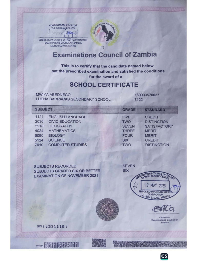 Grade 12 Grades | PDF
