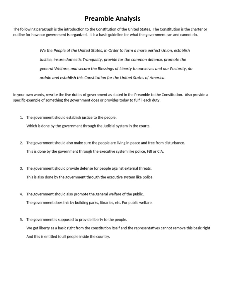 Preamble Analysis | PDF