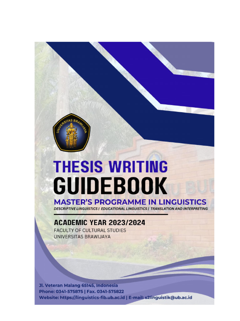 Masters Programme in Linguistics Thesis Guide Book 2024 | PDF | Sampling (Statistics) | Methodology