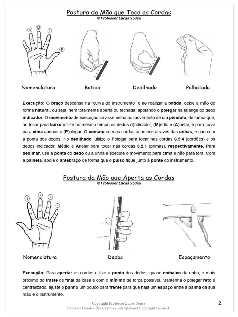 01.2 - Postura Das Mãos | PDF