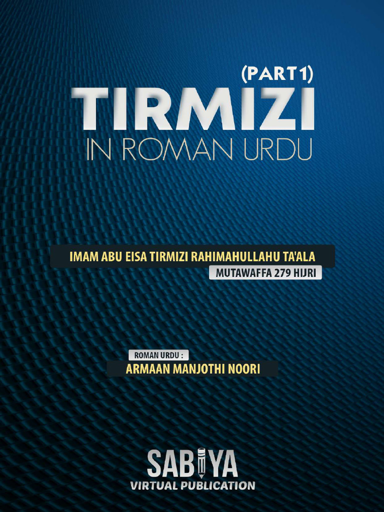 Tirmizi_(Part_1)_Roman_Urdu[1] | PDF | Urdu | Sharia