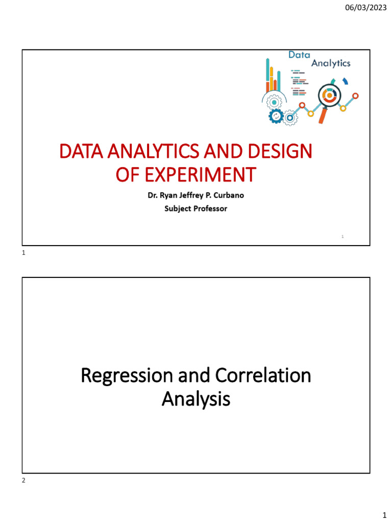 Regression and Correlation Analysis | PDF | Linear Regression | Ordinary Least Squares