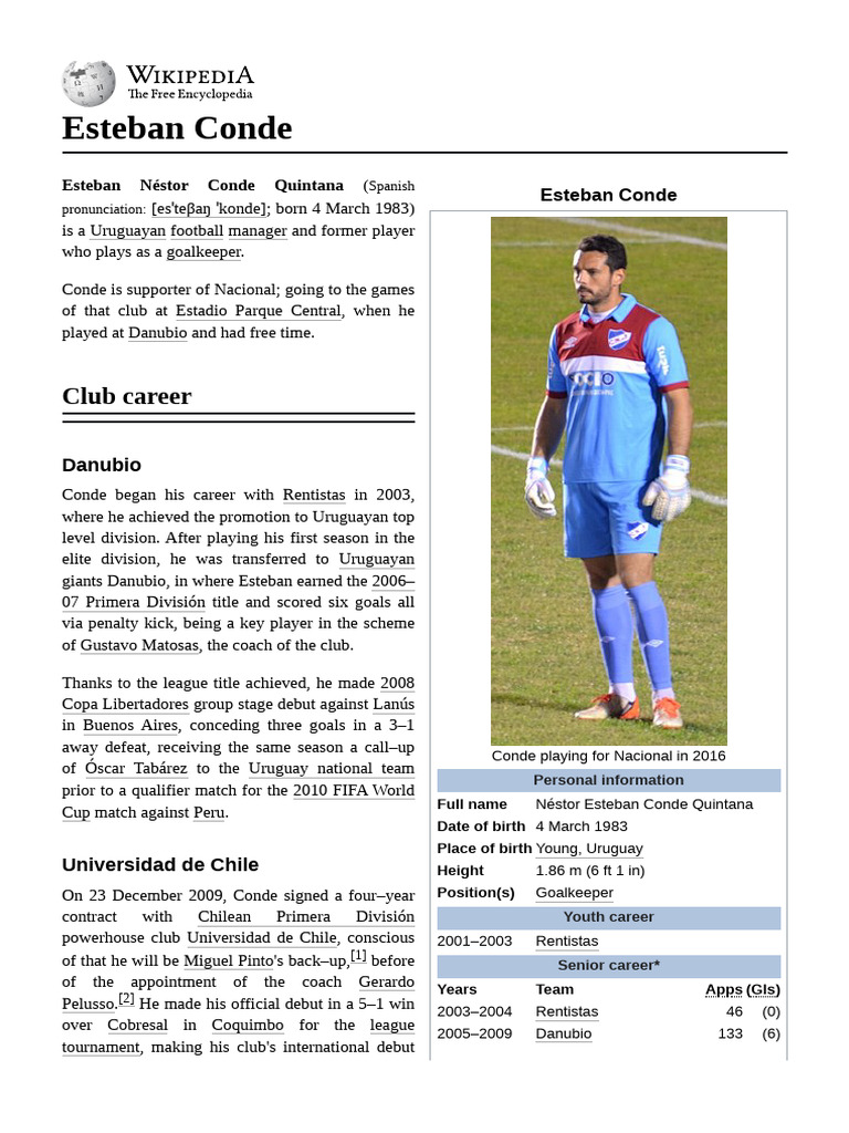 Esteban_Conde | PDF | Association Football Competitions | Sports