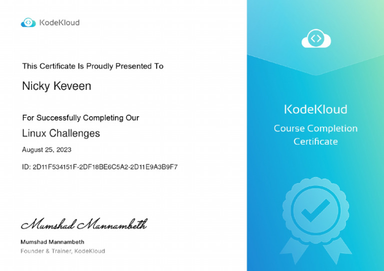 KodeKloud Certification | PDF