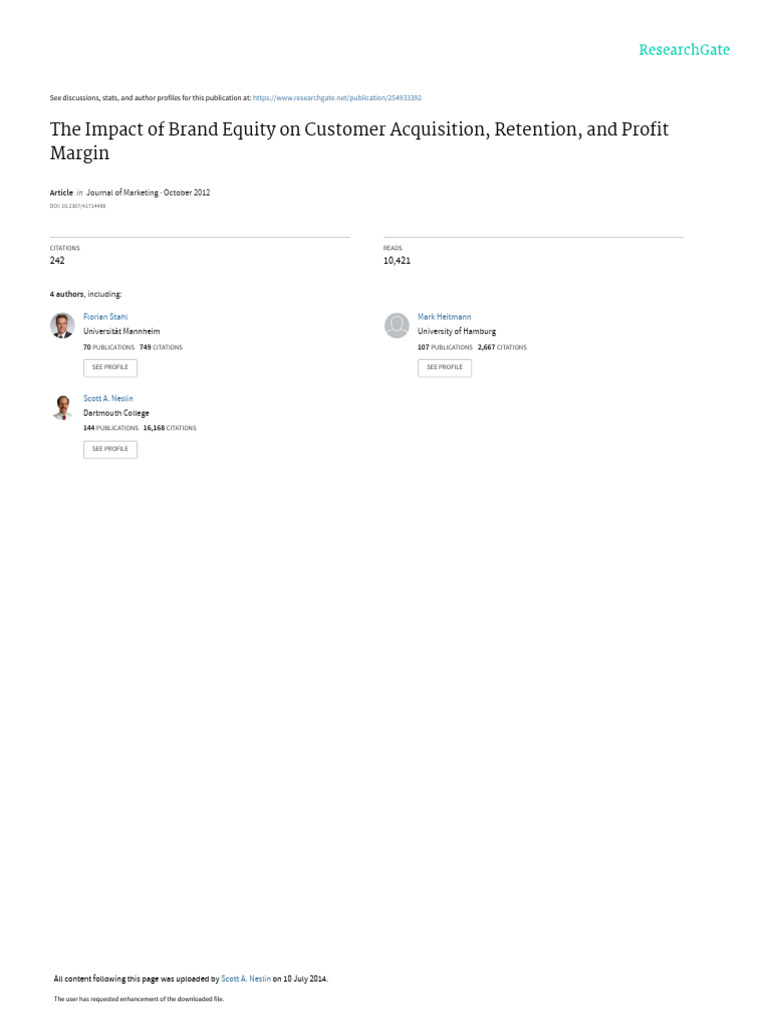 The_Impact_of_Brand_Equity_on_Customer_Acquisition (1) | PDF | Brand ...