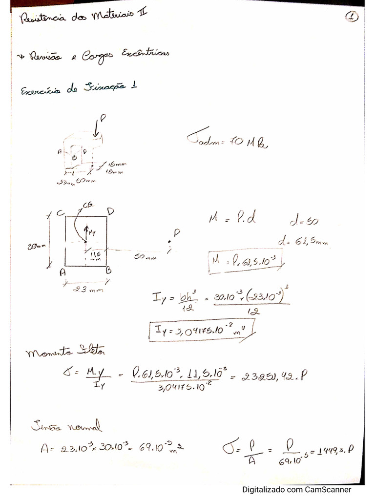 Ex. Exer 1 Prova | PDF