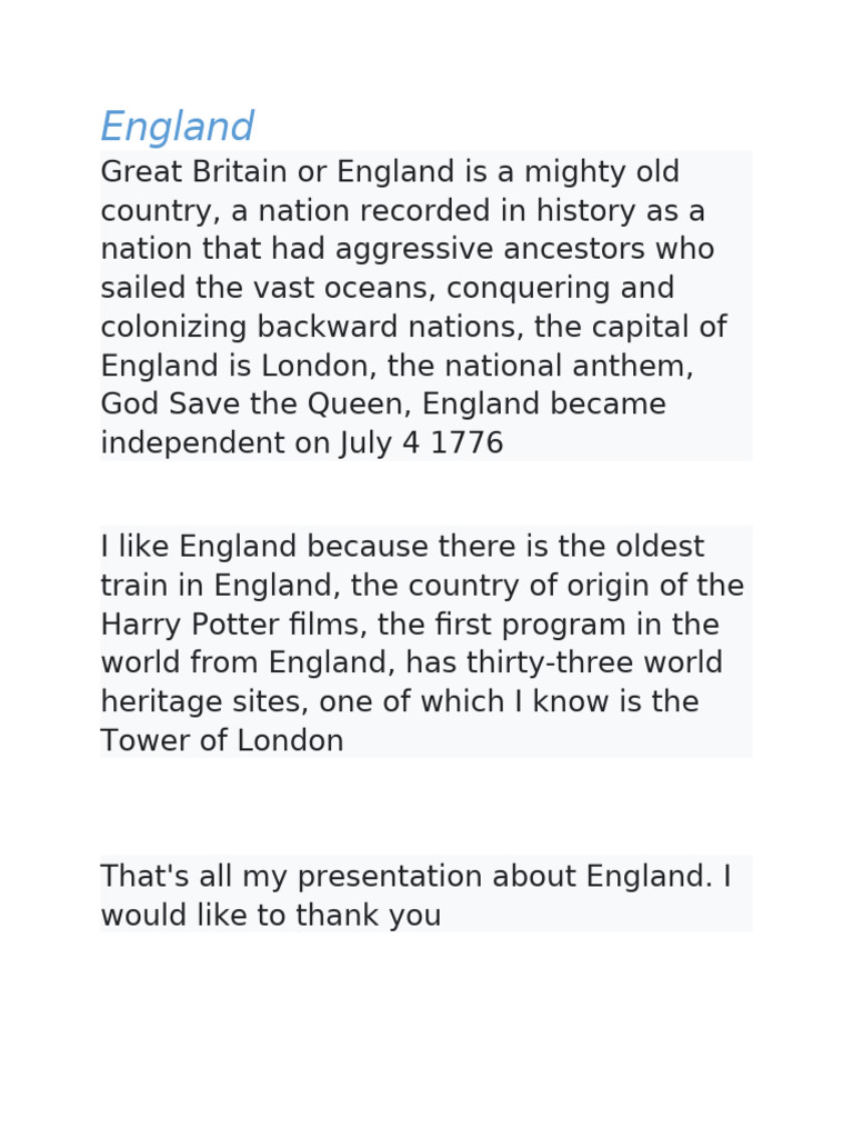 England | PDF