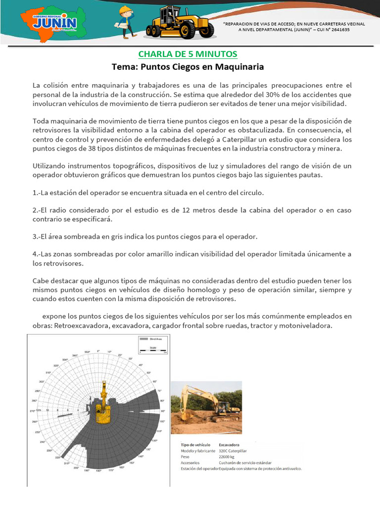 CHARLA Puntos Ciegos en Maquinaria | PDF | Vehículos