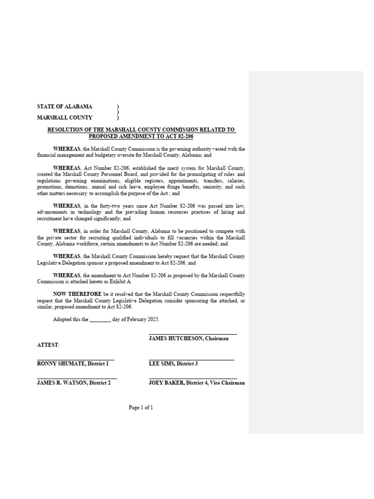 Proposed Amendments To Act 82-206 (2!8!2025 Rev 1) | PDF | Cost Of ...