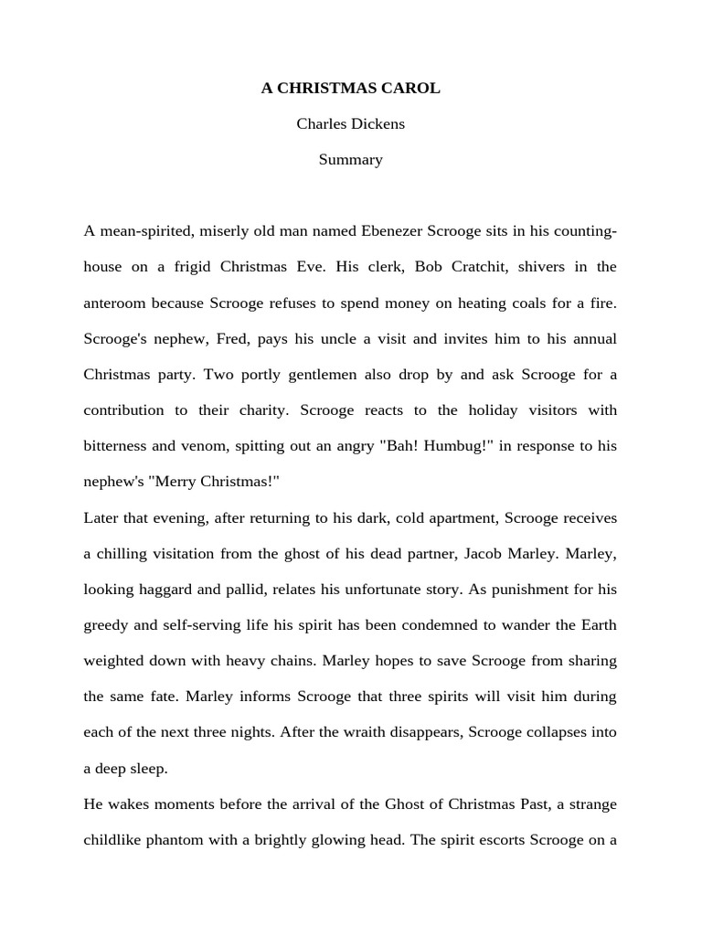 A Christmas Carol - Charles Dickens | PDF | Ebenezer Scrooge | A ...