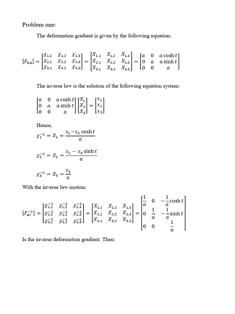 The Euler-Almansi Strain Tensor | PDF | Differential Geometry ...