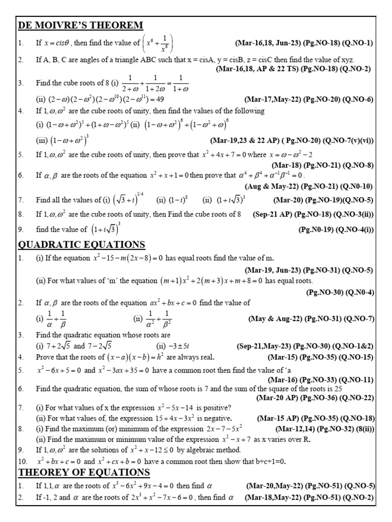 SR Maths-Iia Imp Vsaq's 2024-25 | PDF | Probability Distribution | Variance