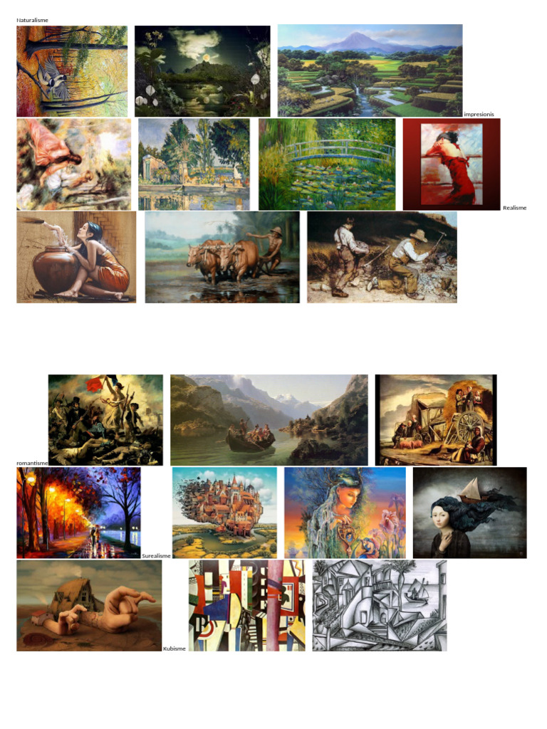 contoh aliran seni rupa | PDF