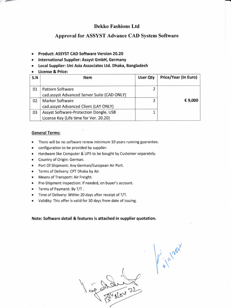 Assyst Advance CAD System Software | PDF