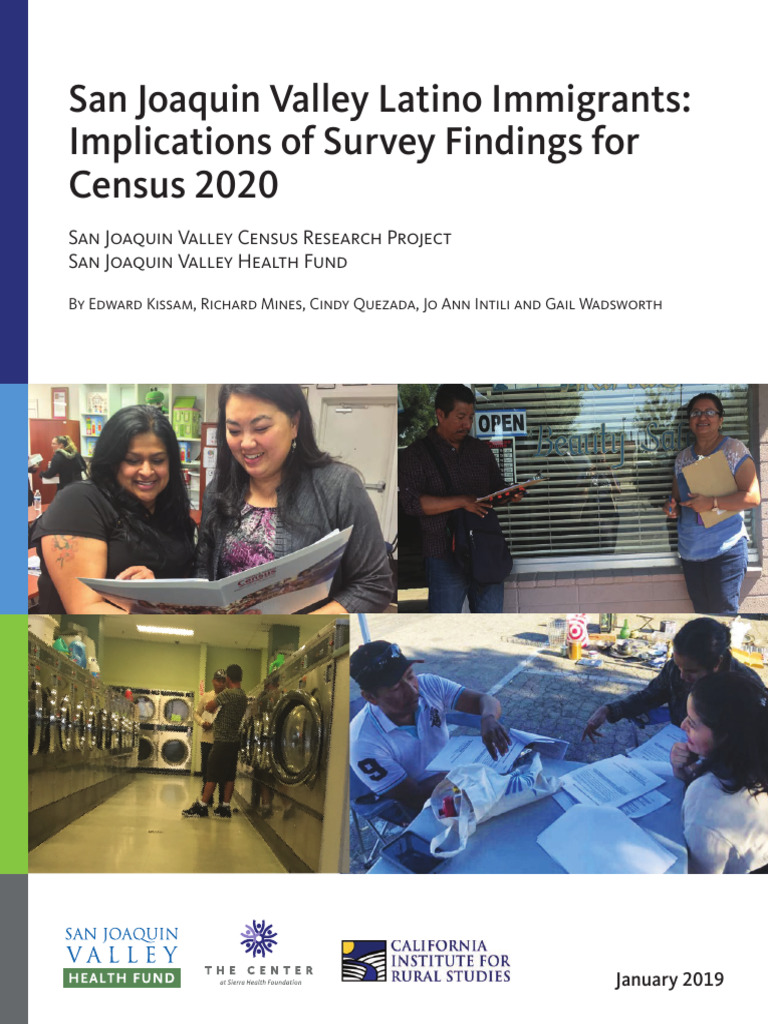 SJVCRP Survey Findings Report 011819-Small | PDF | Census | Race And ...