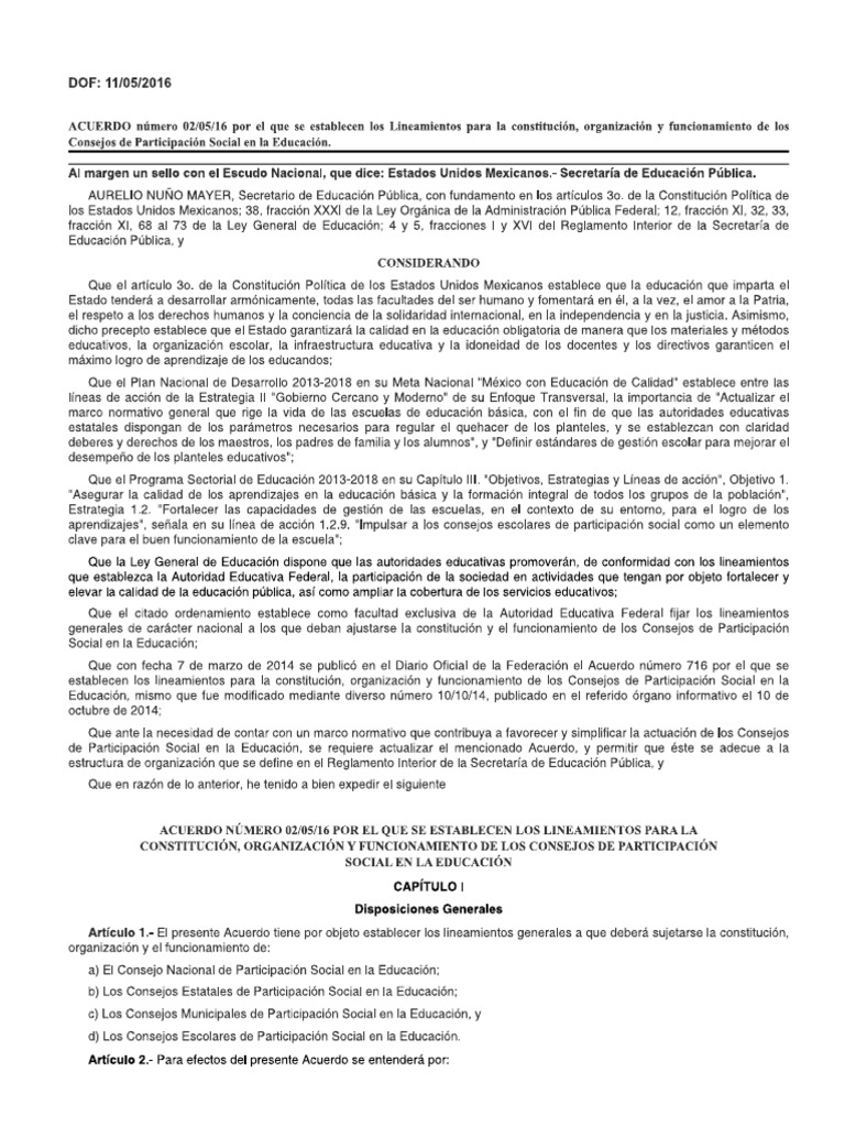 Acuerdo 020516 | PDF