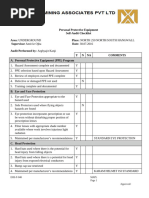 Daily PPE Inspection Checklist | PDF | Personal Protective Equipment ...