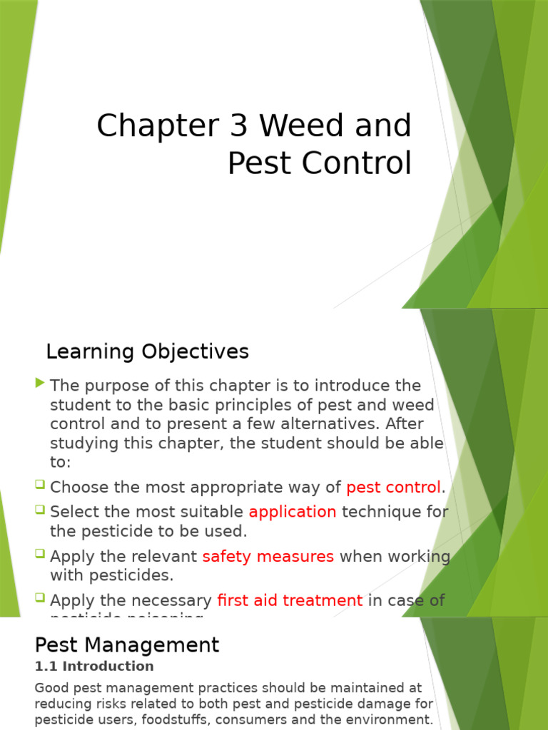 Chapter 3 Pest Control Sax | PDF | Pesticide | Pest (Organism)