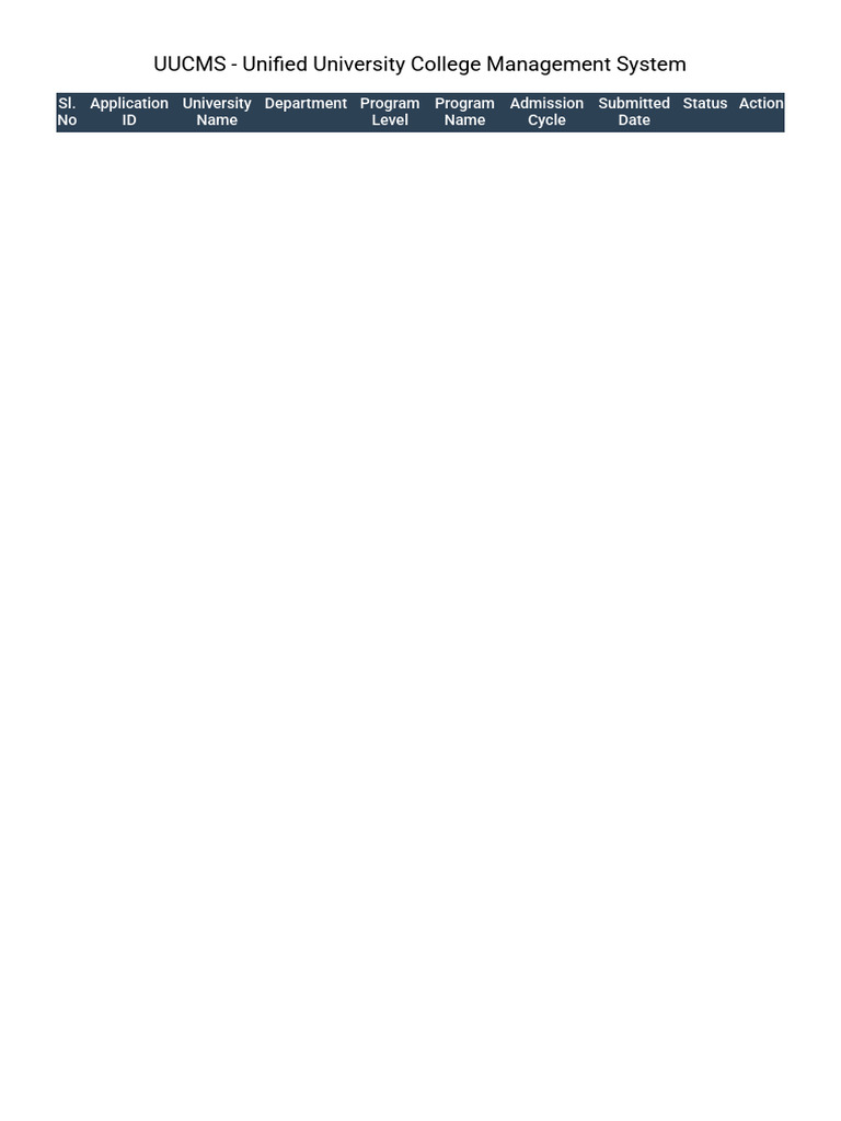 UUCMS - Unified University College Management System | PDF