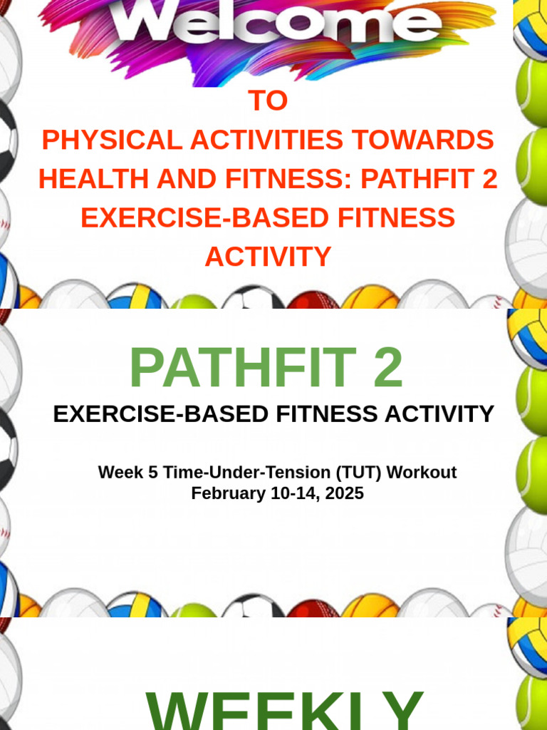 Updated PATHFIT 2 UCC WEEK 5 LESSON 4 Time Under Tension TUT Workout ...