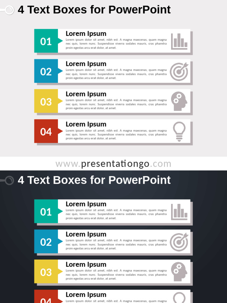 2 0121 4 Text Boxes Diagram PGo 4 3 | PDF