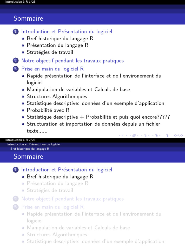 Introduction au langage R | PDF | Logiciel | Langage de programmation