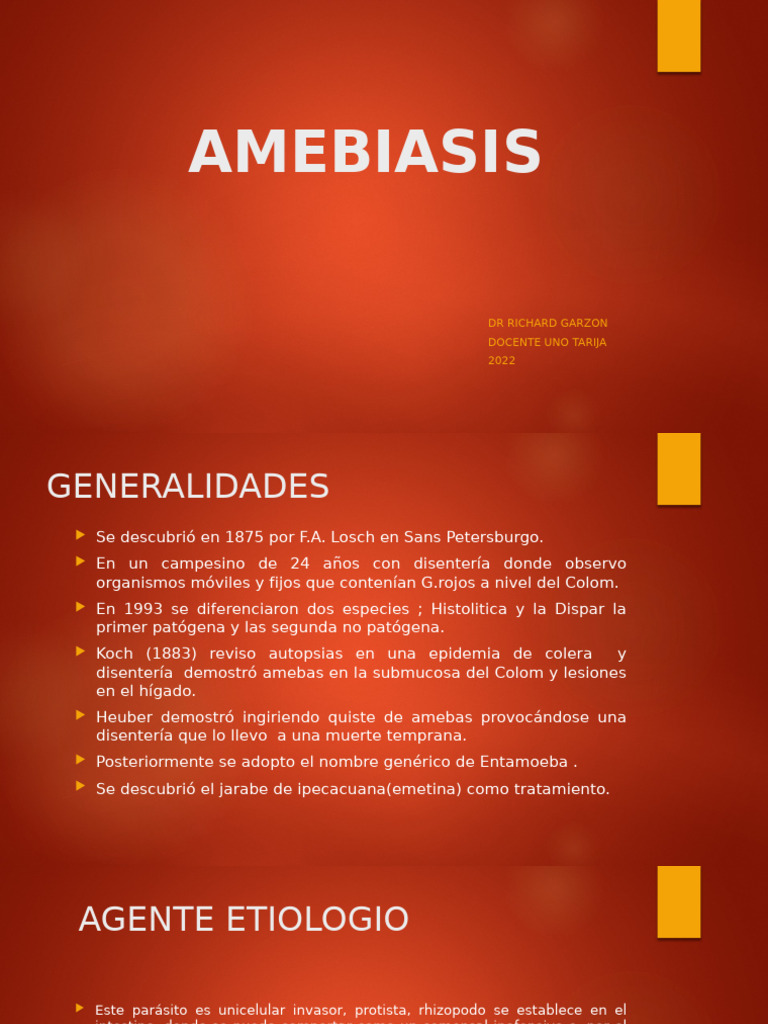 amebiasis | PDF | Especialidades Medicas | Medicina CLINICA