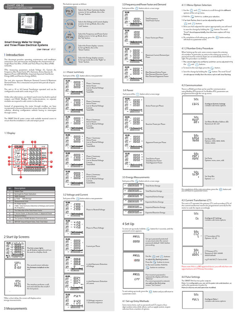 SMART X96-5E User Manual Overview | PDF | Ac Power | Electrical Engineering