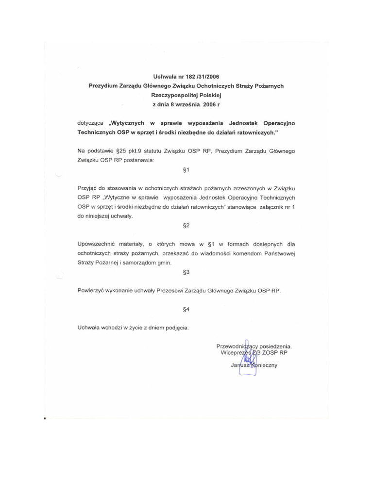 Wyposazenie OSP | PDF