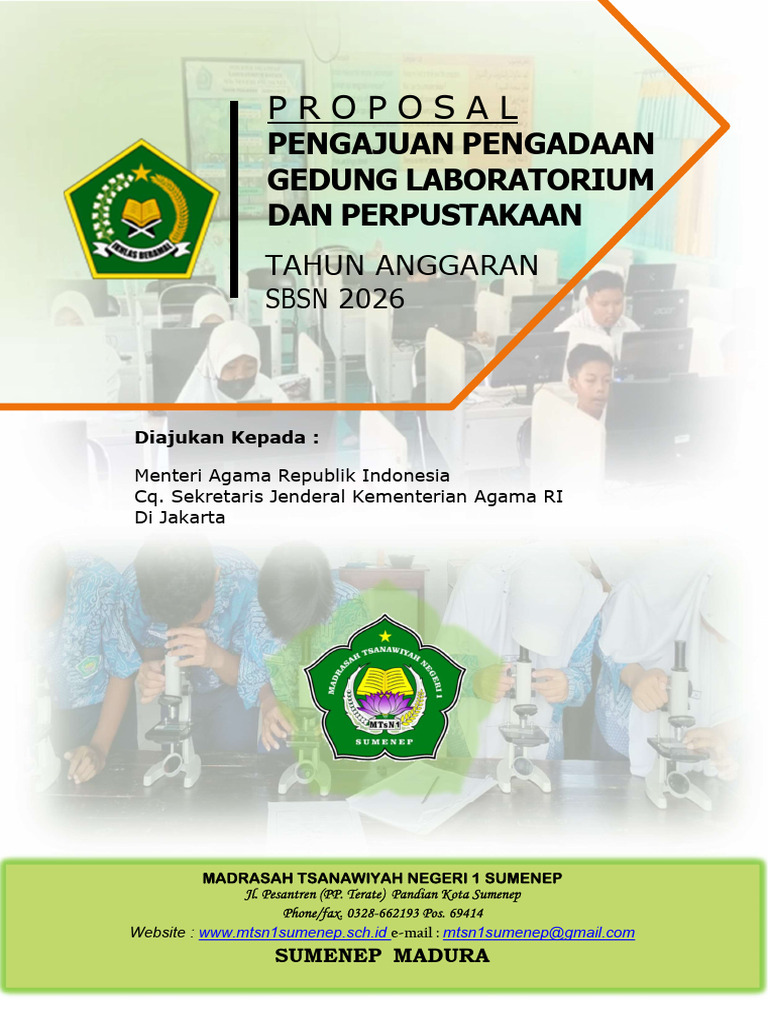 Pengadaan Laboratorium dan Perpustakaan MTsN 1 | PDF