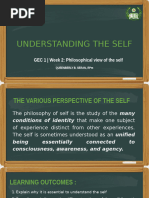 Understanding The Self: Module 1 Contents/ Lessons | PDF | Id | Soul