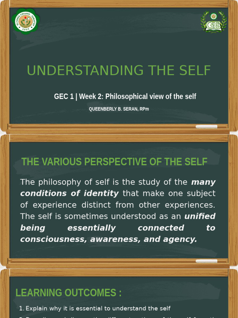 Perspectives on the Self by Queenberly Seran | PDF | Philosophy Of Self ...