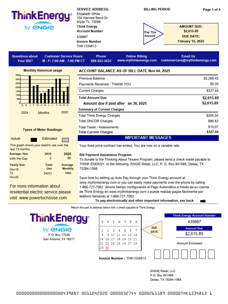 I Am Sharing 'Think - Energy - Invoice - 608 - THK1334813' With You ...